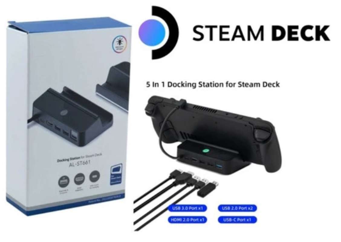 Jual 5in 1 Docking Station For Steam Deck Di Seller Supersonic Game ...