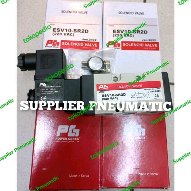Promo Power-genex Korea 5/2way Solenoid Namur Esv10-sr2d Drat 1/4 ... Promo Power-genex Korea 5/2way Solenoid Namur Esv10-sr2d Drat 1/4 ...