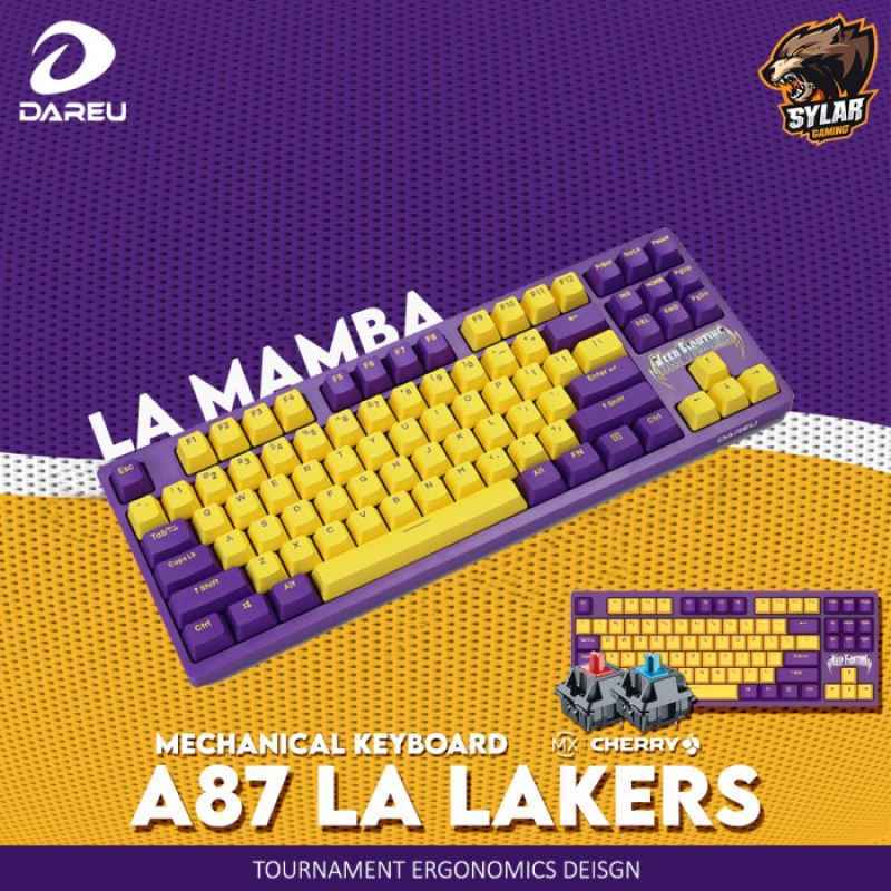Promo Dareu A87 La Lakers Cherry Mx Mechanical Keyboard Diskon 23% Di ...