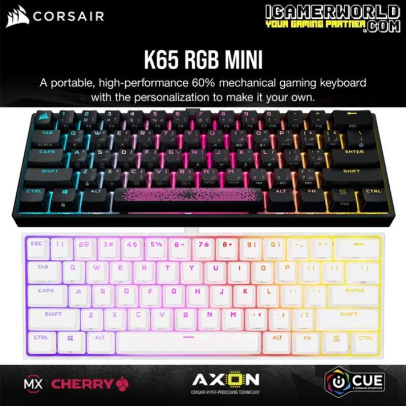 Promo Cors K65 Rgb Mini 60% Mechanical Gaming Keyboard Diskon 23% Di ...