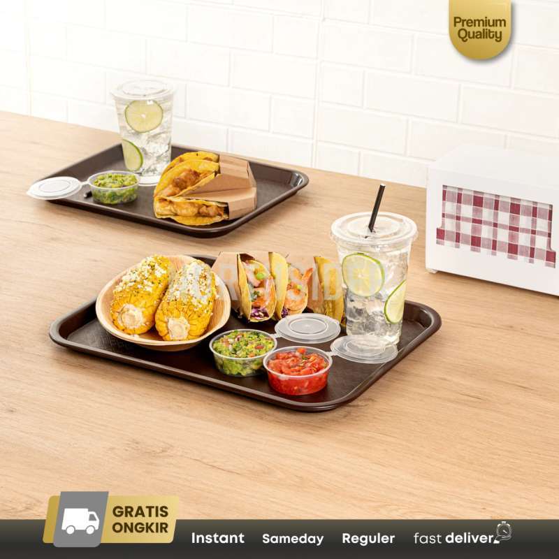 Promo Nampan Baki Persegi Serving Tray Restoran Kantin Food Court Jd-1116 - Hitam Diskon 47% Di ...