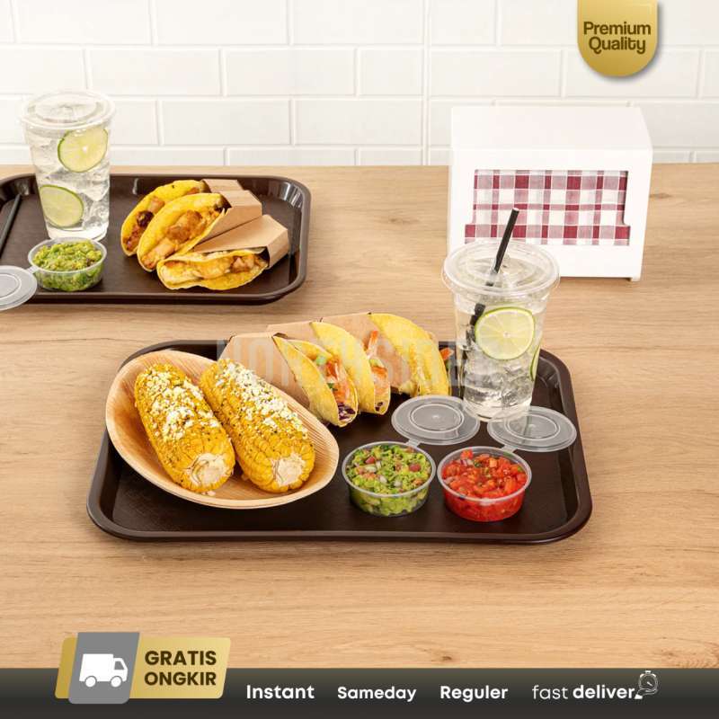 Promo Nampan Baki Persegi Serving Tray Restoran Kantin Food Court Jd-1116 - Hitam Diskon 47% Di ...