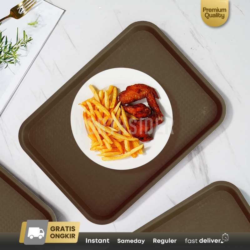 Promo Nampan Baki Persegi Serving Tray Restoran Kantin Food Court Jd-1116 - Hitam Diskon 47% Di ...
