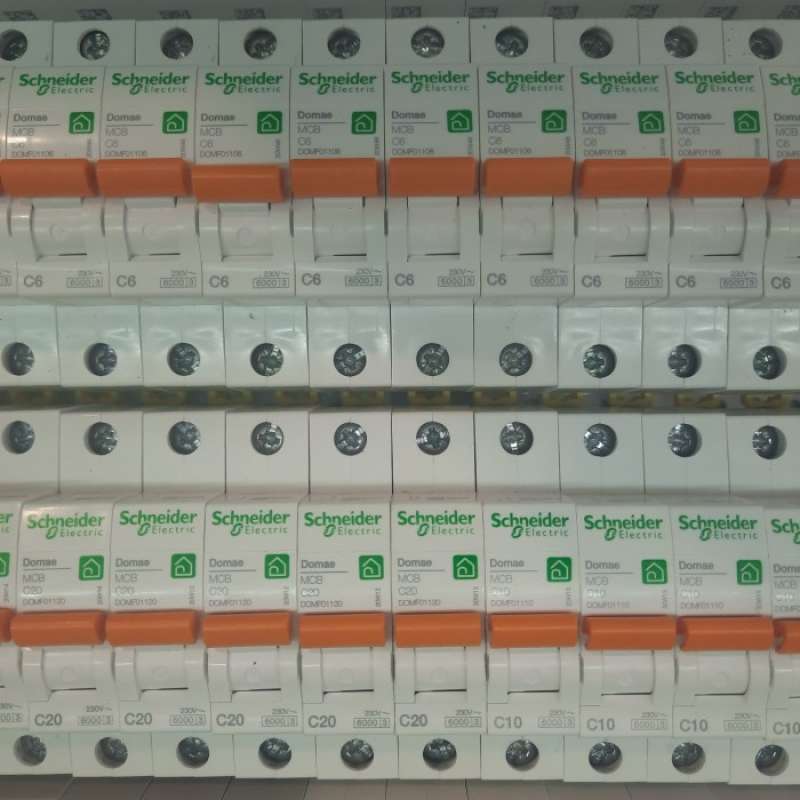 Promo Mcb Schneider New Domae 1phase 6a,10a,16a,20a,25a,32a,40a,50a,63a 1p - 20a Diskon 50% Di ...