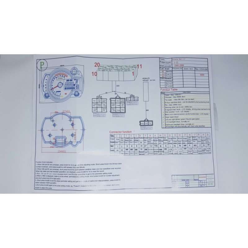 Promo Speedo Spedo Spedometer Koso Rx2n Digital Set Kabel Sensor Magnet ...