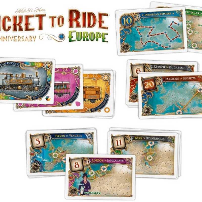 Promo Ticket To Ride: Europe 15th Anniversary Board Game - Game ...