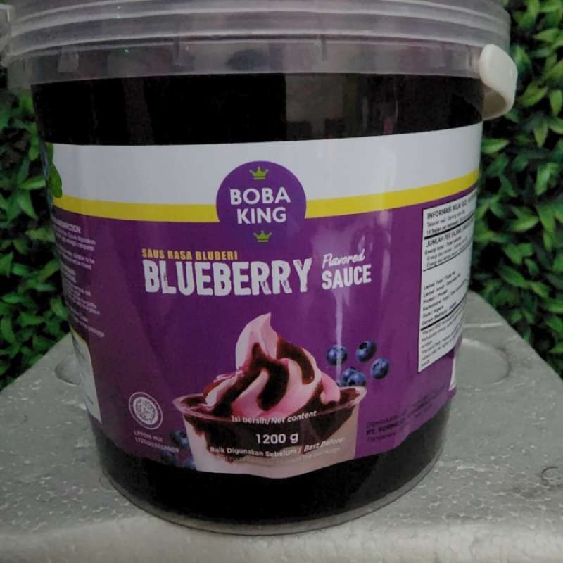 Jual Boba King Sauce Puree Jam-blueberry Sauce/ Selai Blueberry Di ...