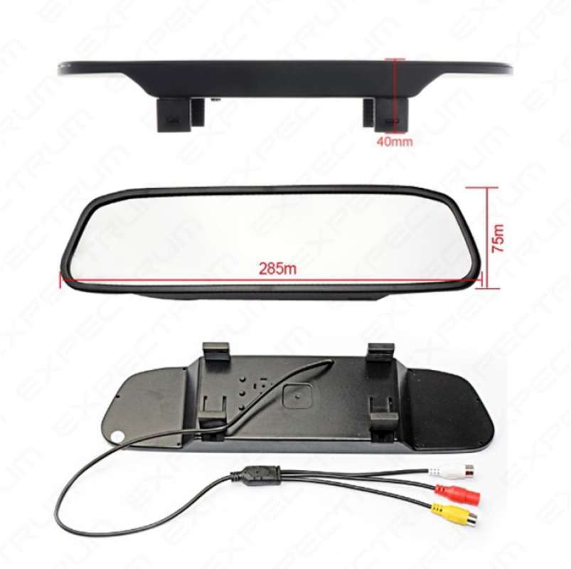 Promo Monitor Mirror Tft Parking Camera - Kaca Mundur Mobil 5 Inchi ...