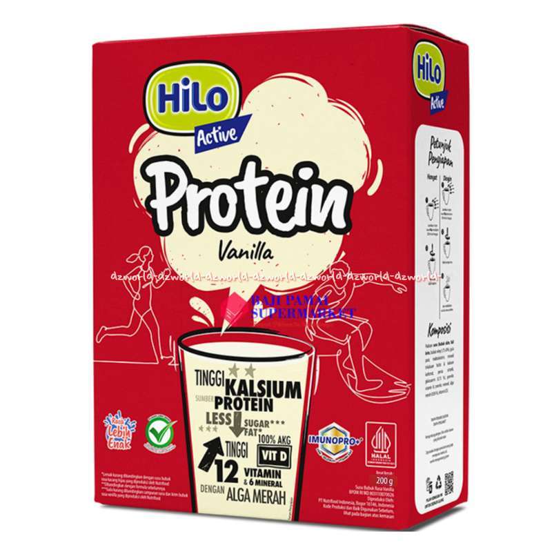 Jual Hilo Active 250gr Protein Chocolate Vanilla Hi-lo Aktif Less Sugar ...