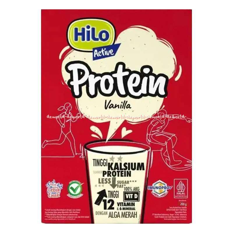 Jual Hilo Active 250gr Protein Chocolate Vanilla Hi-lo Aktif Less Sugar ...