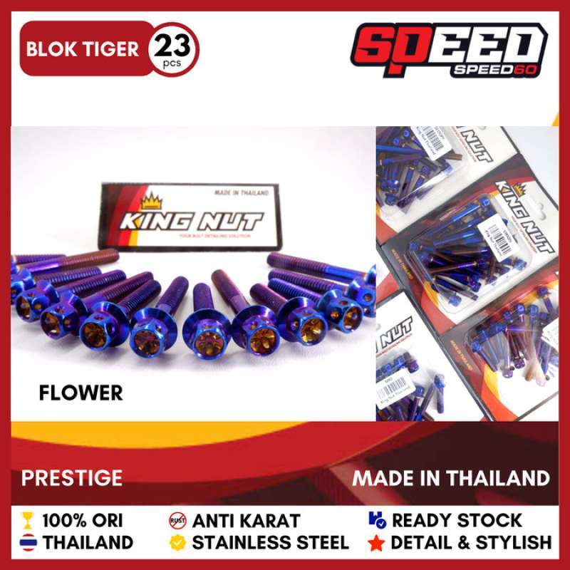 Promo Baut Blok Tiger Probolt Thailand Blue Diskon 33% Di Seller Desa ...