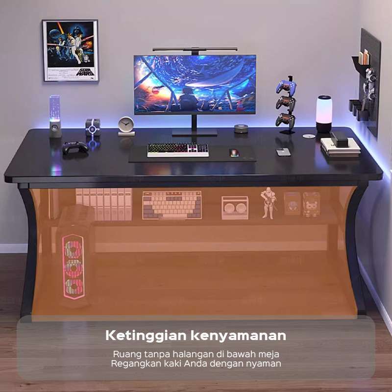 Promo Yup Fiber Karbon Meja Gaming Meja Komputer Minimalis ...