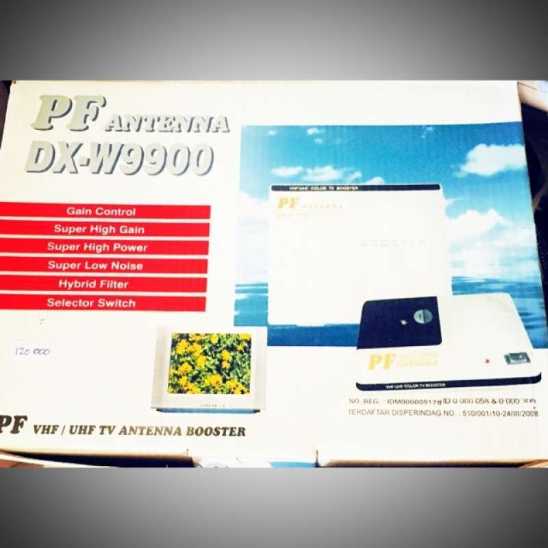 Jual Antena Boster Penguat Sinyal Antena Tv Booster Dx 9900 Asli/ Pf/ New Di Seller Noelle ...