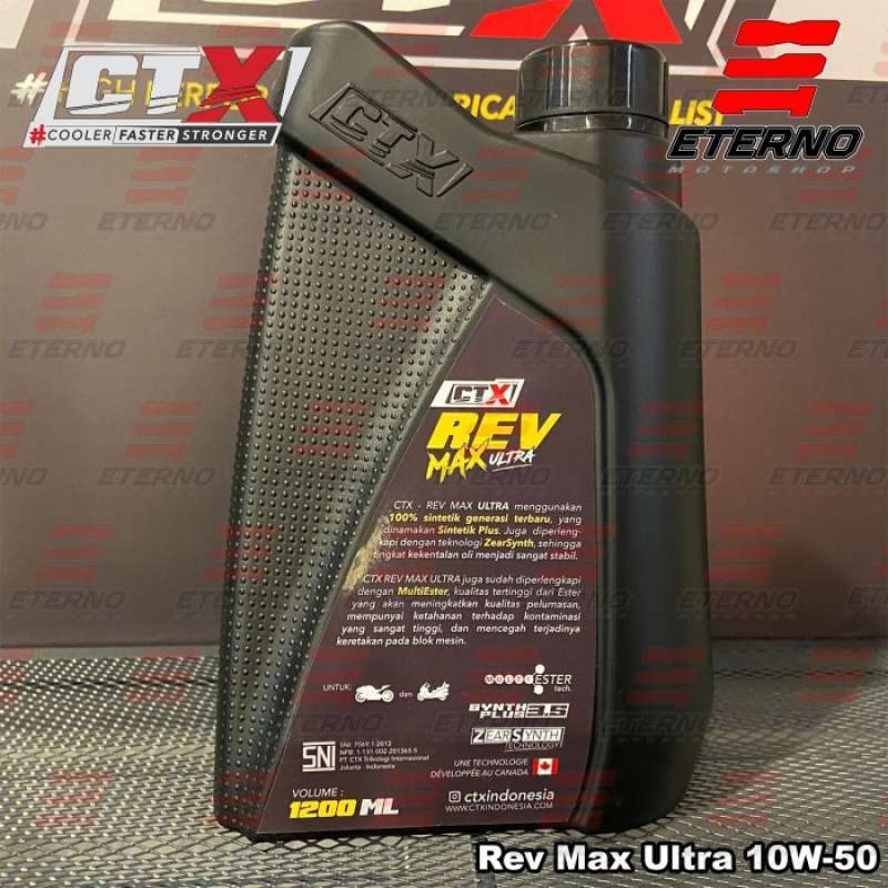 Promo Rev Max Ultra Ctx 10w-50 Oli Racing Motor Full Sintetik Ester ...