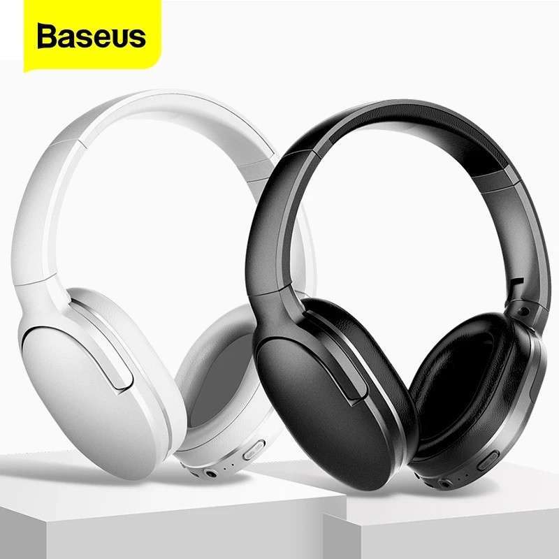 Jual Baseus D02 Pro Headphone Wireless Bluetooth Wired Aux Stereo ...