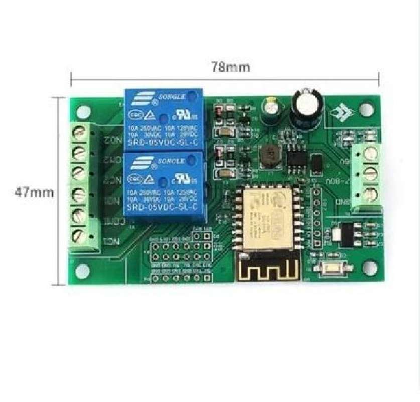 Jual Modul Relay 2 Channel Ch 2ch Wifi Esp-12f Esp8266 10a Iot Di ...