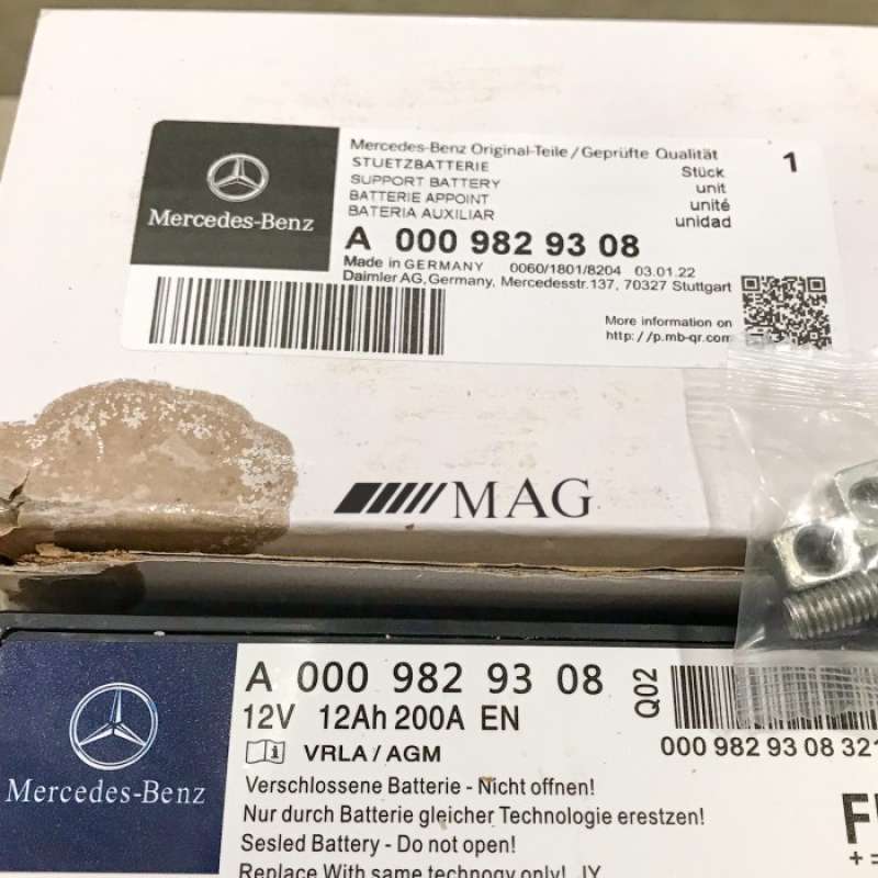 Promo Accu Aki Starter Aux Battery Mercedes W166 W221 W212 W211 ...