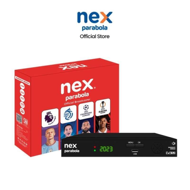 Jual Receiver Nex Parabola Merah Kuband & Cband (hybrind) Di Seller ...