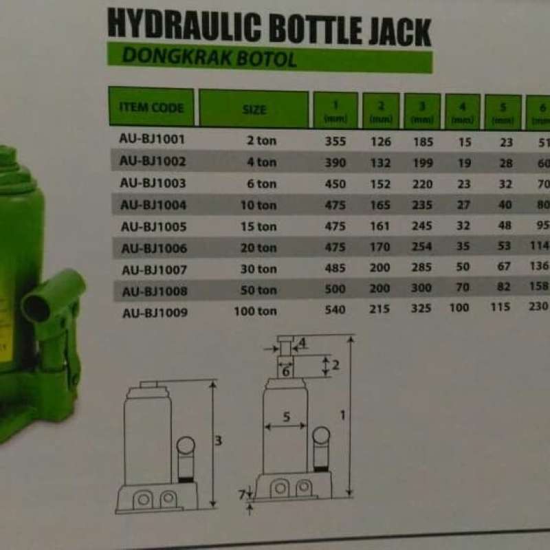 Promo Hydraulic Jack . Dongkrak Botol . Alat Angkat Japan 4 Ton Diskon ...