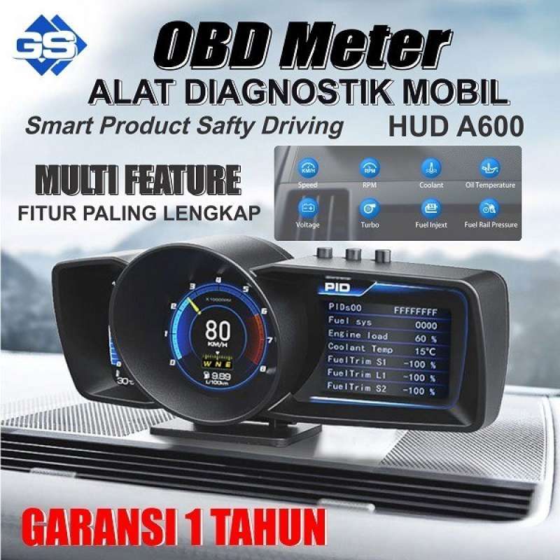 Promo Baru A600 Pengukur Otomatis Hud Gps + Sistem Obd, Speedometer ...