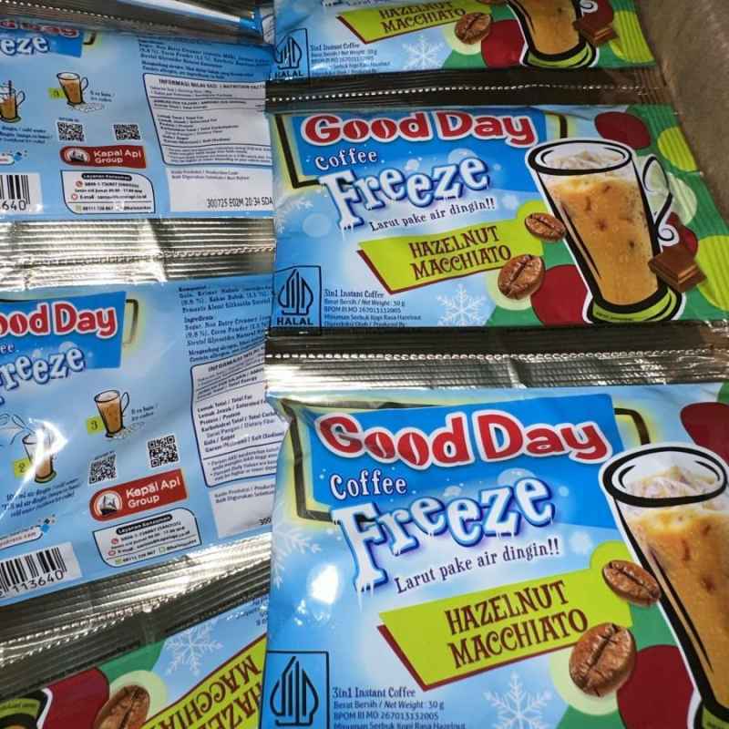 Jual Kopi Good Day Freeze Hazelnut Macchiato Sachet Di Seller ...