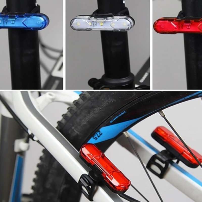 Promo Lampu Sepeda Warning Tail Light Fast Charging / Waterproof - Biru ...