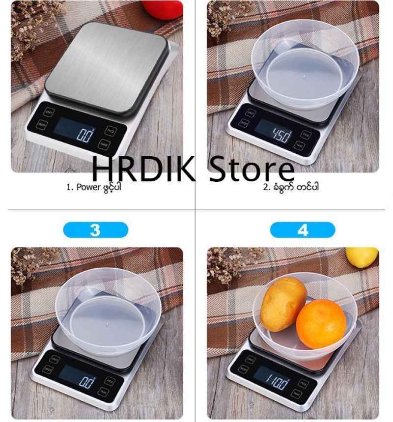 Promo Kitchen Scale 10kg Akurasi 1 Gr Timbangan Dapur Kopi 1 Gram 10 Kg Food Diskon 33% Di ...