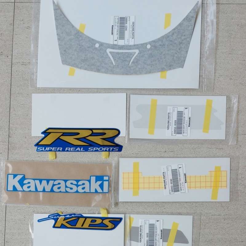 Promo Sticker Striker Striping Decal Kawasaki Ninja Rr Old Cbu Zx Biru ...