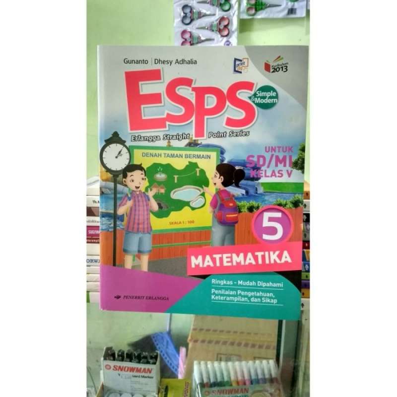 Promo Esps Matematika 5 Sd/mi Kelas V ( K13n ) Erlangga Gunanto Diskon ...