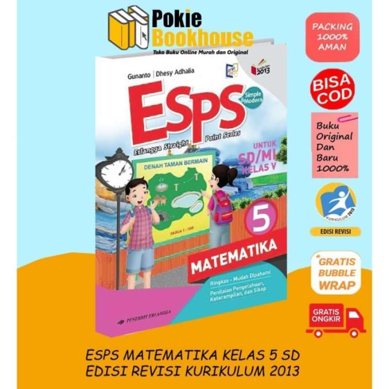 Promo Esps Matematika 5 Sd/mi Kelas V ( K13n ) Erlangga Gunanto Diskon ...