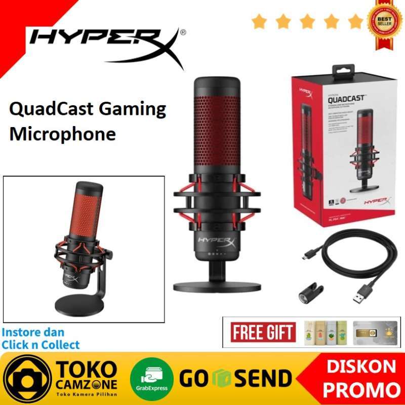 Jual Hyperx Quadcast Usb Condenser Gaming Microphone Hyper X Quadcast Di Seller Toko Camzone ...