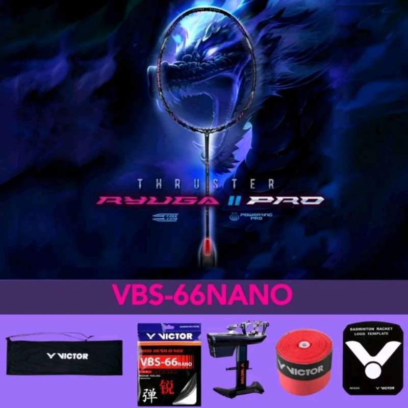 Jual Victor Thruster Ryuga Ii Pro | Tk-ryuga Ii Pro B Badminton Racket ...