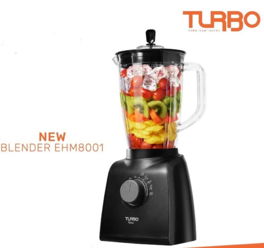 Promo Turbo Blender Plastik Es Batu 2liter Ehm8000 Heavy Duty Ehm 8000 ...