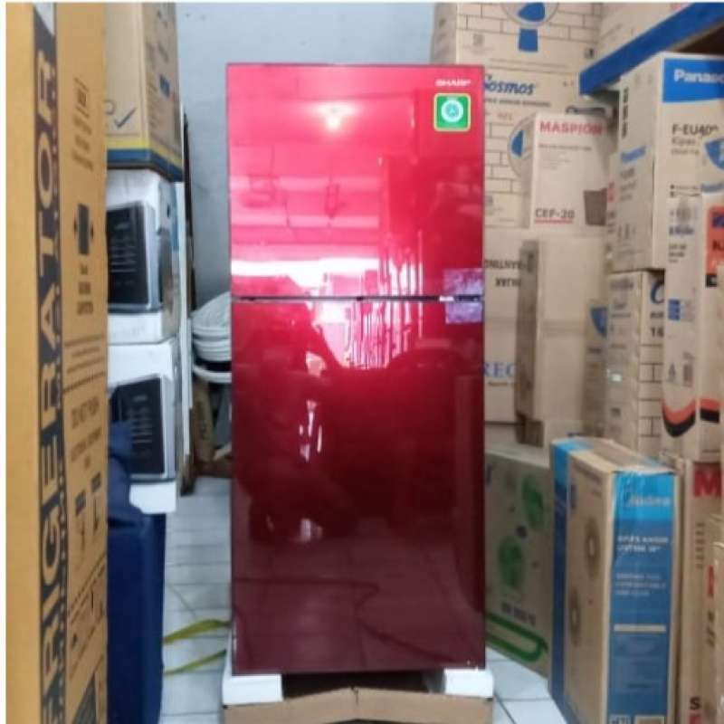 Promo Kulkas 2 Pintu Sharp Sj 246 Xg Glass Door Shine No Frost Diskon 23% Di Seller Bogatyy ...