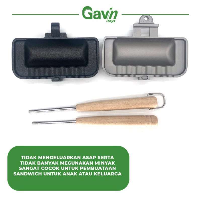 Jual Alat Pemanggang Roti Bakar Portable - Non-stick Toaster Sandwich ...