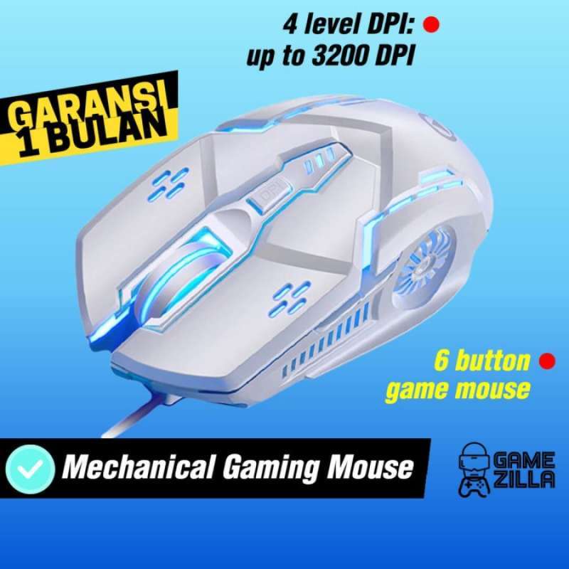 Promo 100% Produk Ori Mouse Wired Gaming Rgb Mause Kabel Usb Game Pc ...