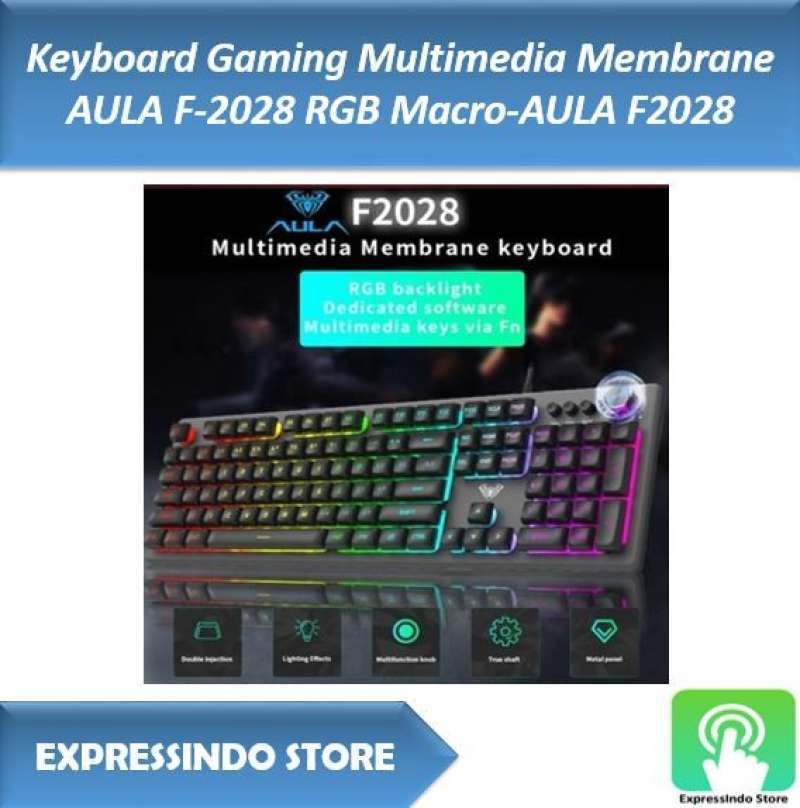 Promo 100% Produk Ori Keyboard Gaming Multimedia Membrane Aula F-2028 ...