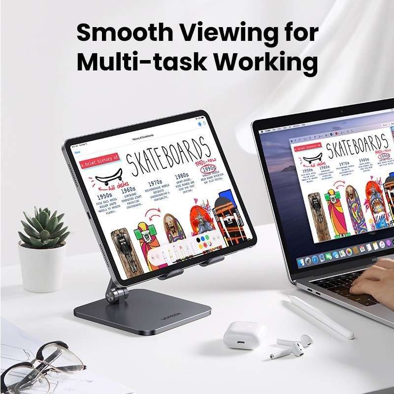 Jual Ugreen Alumunium Foldable Tablet Tab iPad Stand Holder Adjustable ...