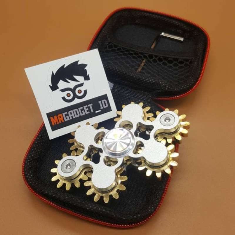 Promo 7 Gear Mechanical Premium Fidget Spinner Hand Spinner Diskon 50% ...