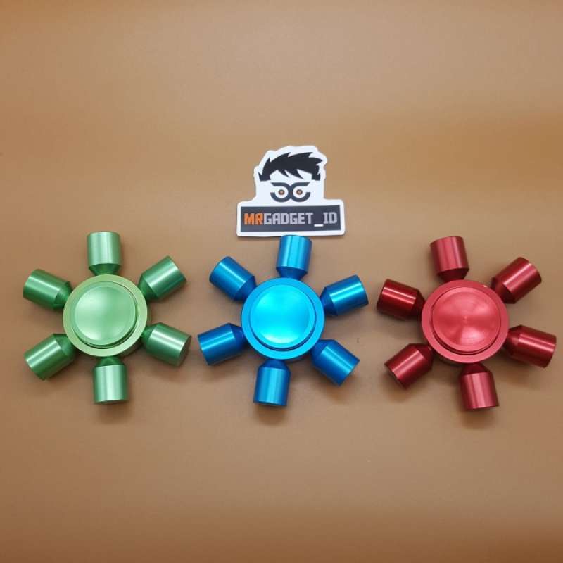 Promo Fidget Hand Spinner Hexagonal 6 Sisi Piston Knock Down Pasang ...
