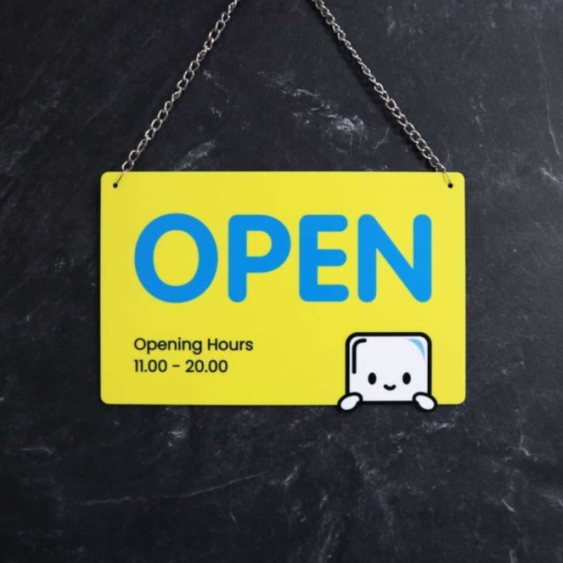 Jual Custom Open Closed Akrilik | Sign Board | Papan Dekorasi Di Seller ...