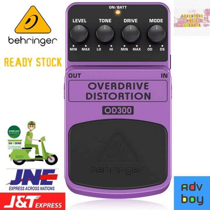 Promo Behringer Overdrive Distortion Od300 Pedal Efek Gitar Behringer ...