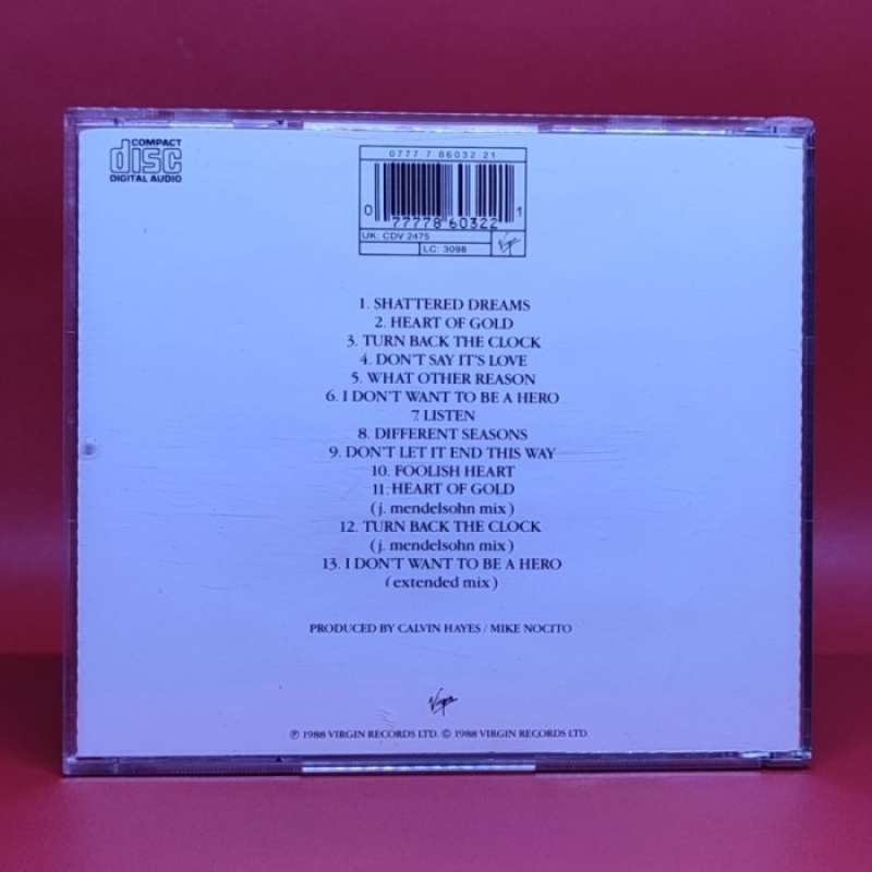 Promo Cd Johnny Hates Jazz - Turn Back The Clock Import Diskon 23% Di ...