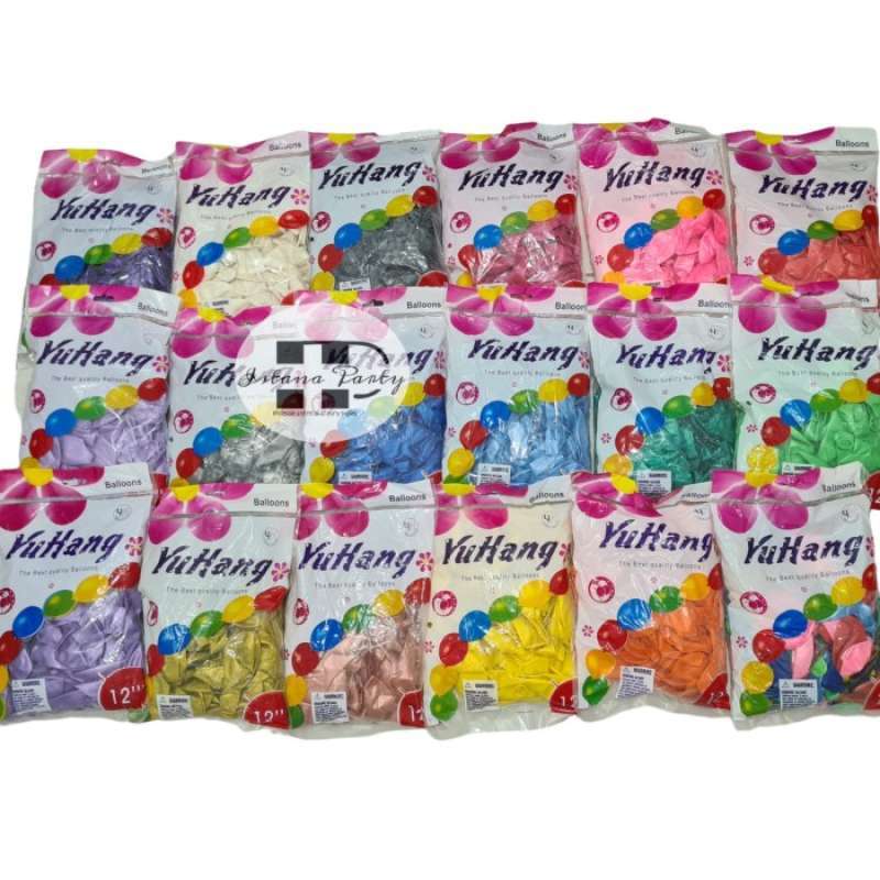 Promo Balon Latex Metalik / Balon Karet Metalik Per Pack Isi 100 Diskon ...