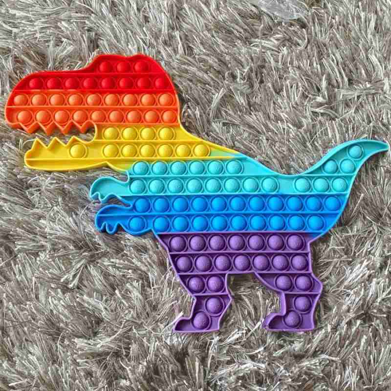Promo Pop It Dino Rainbow Xxxl Jumbo / Dinosaurus Popit Its Murah Lucu ...