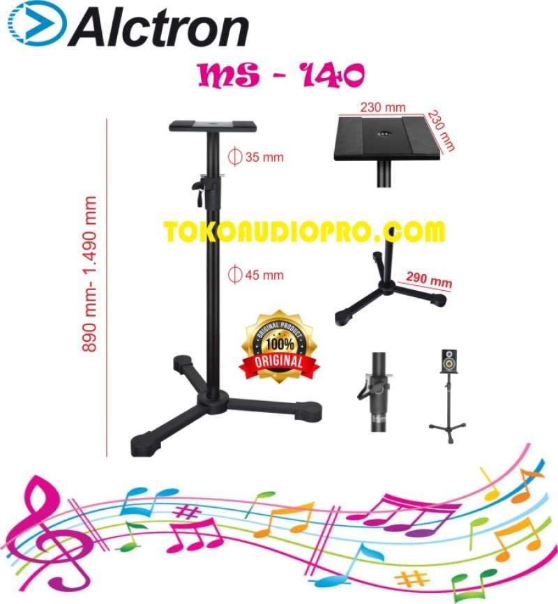 Promo Stand Monitor Studio Alctron Ms140 Diskon 23% Di Seller Melodiya ...
