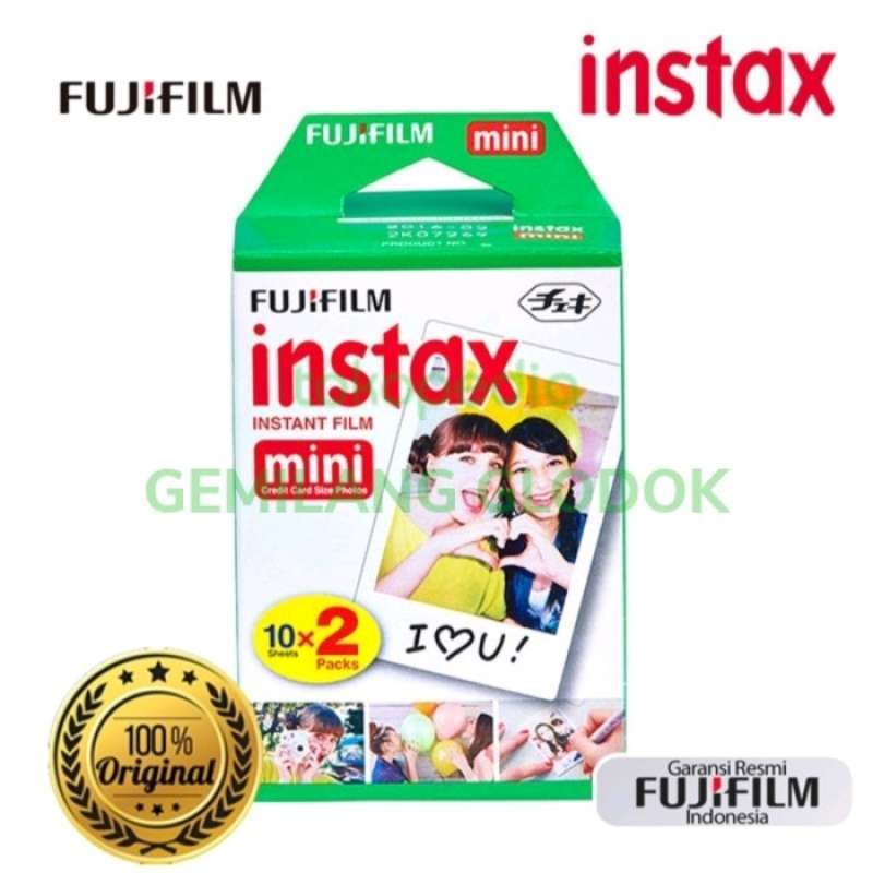Jual Isi Refill Fujifilm Instax Mini Polaroid Twin Pack Isi 20 Lembar ...