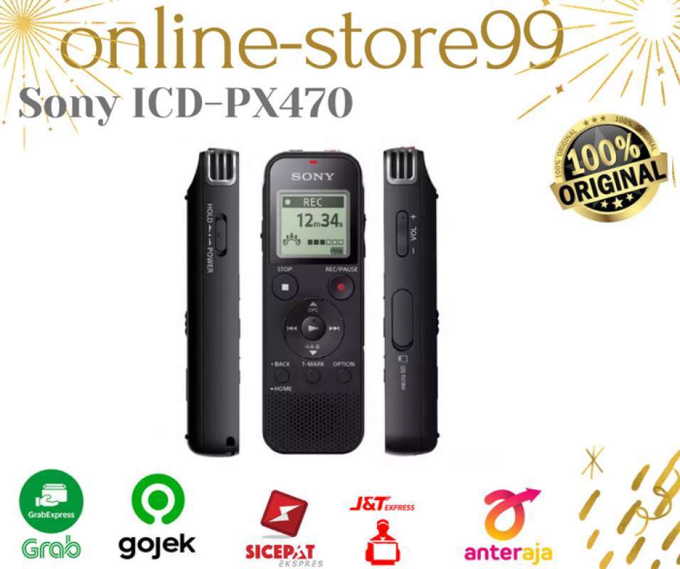 Promo Sony Icd-px470 Digital Voice Record Perekam Suara Diskon 50% Di ...