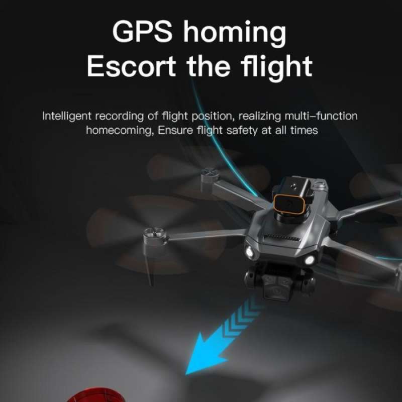 Jual Drone P8 Gps Brushless Full Body Carbon Triple Camera Automatic ...