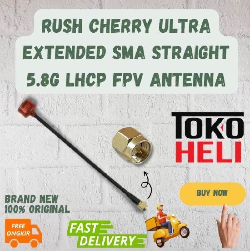 Jual Rush Cherry Ultra Extended Sma Straight 5.8g Lhcp Fpv Antenna Di ...